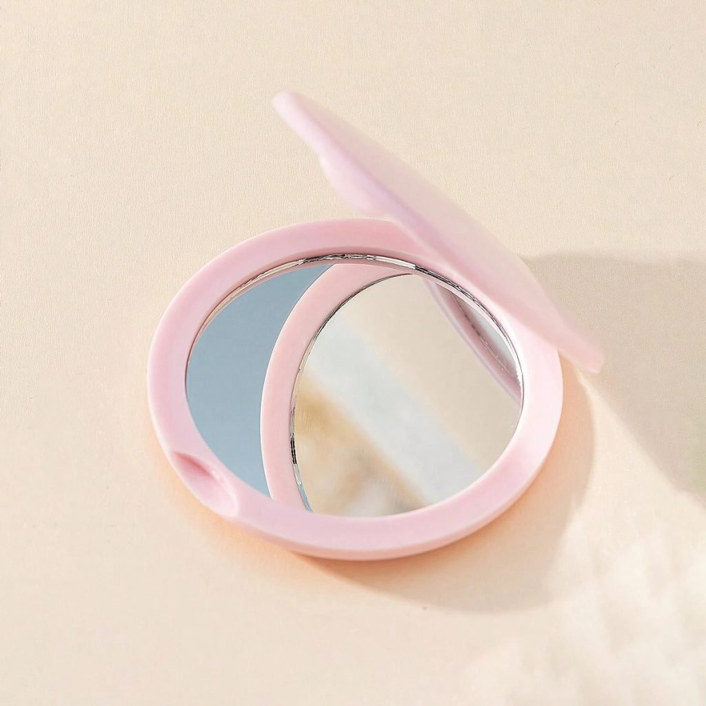 Portable Folding X1X2 Double Side Compact Mirror for Travel Daily