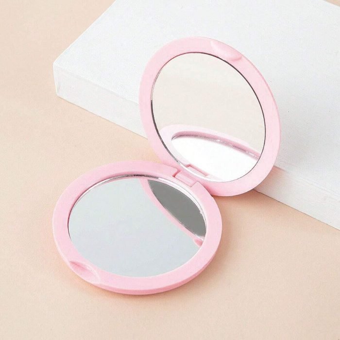 Portable Folding X1X2 Double Side Compact Mirror for Travel Daily
